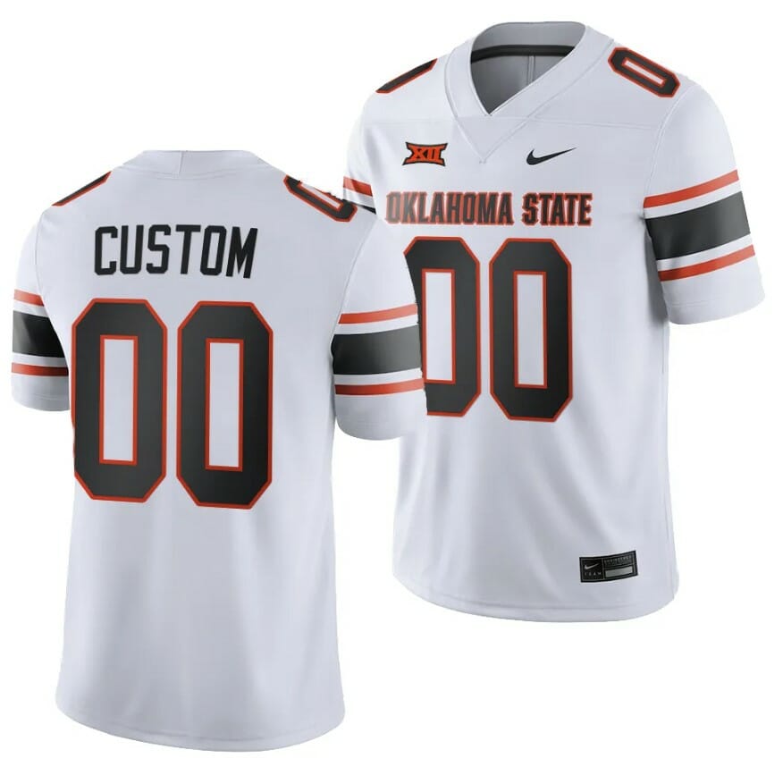 Get New Custom Oklahoma State Jersey Football 2023 Game White