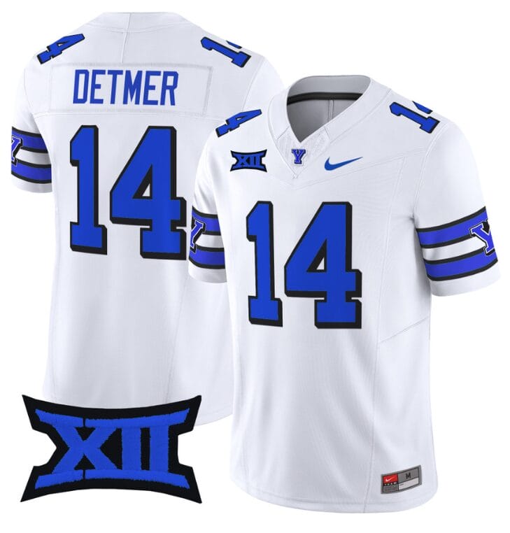 [Hot Now] Buy New Ty Detmer Jersey BYU Cougars