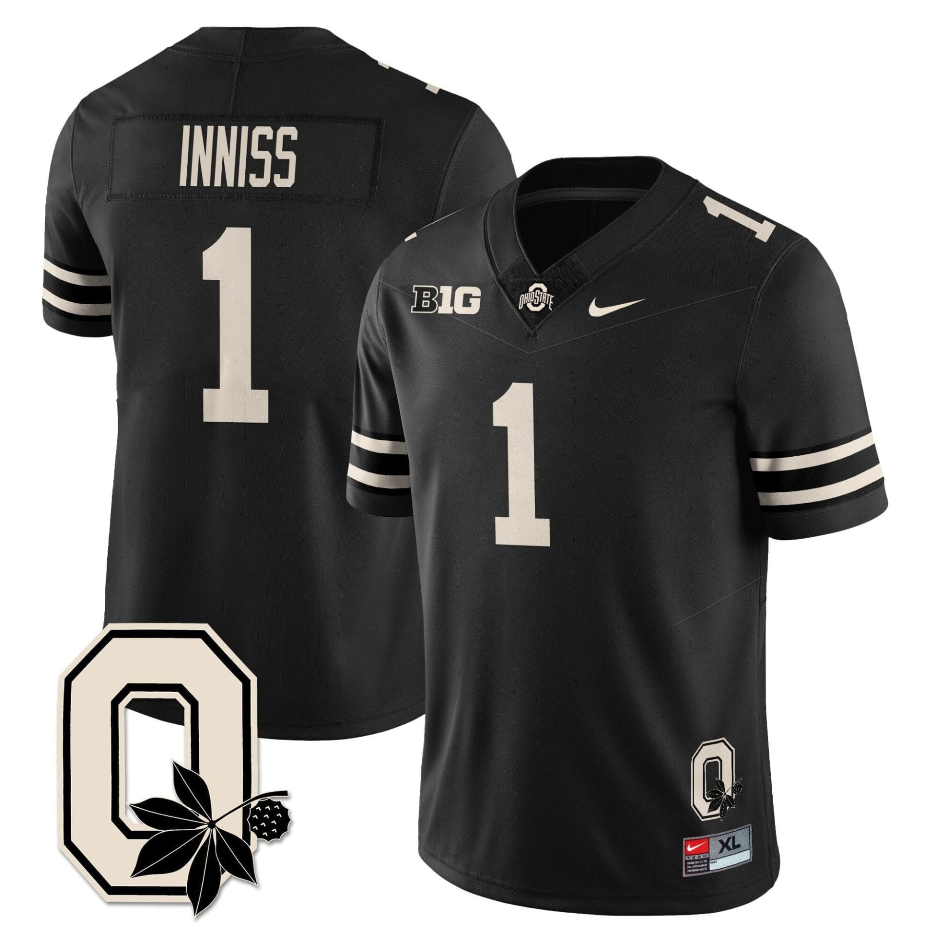 Brandon Inniss Jersey #1 Ohio State Buckeyes 2025 Vapor Limited ...