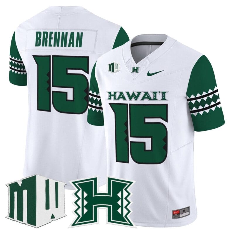 Colt Brennan Jersey #15 Hawai'i Rainbow Warriors 2025 Vapor Stitched ...